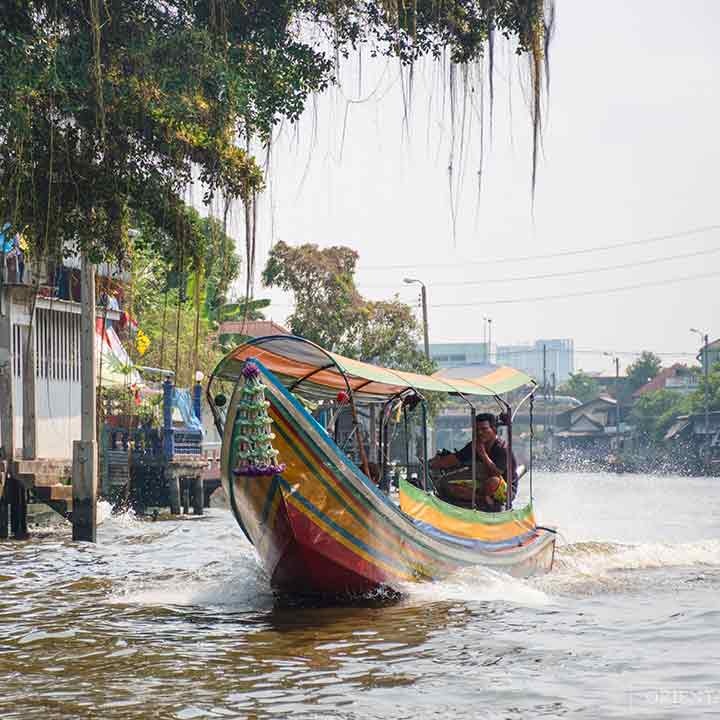 Promenade en bateau sur les klongs de Bangkok